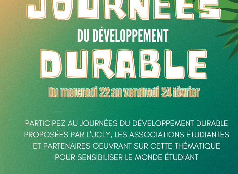 Journées du développement durable - ESTRI - School for international ...